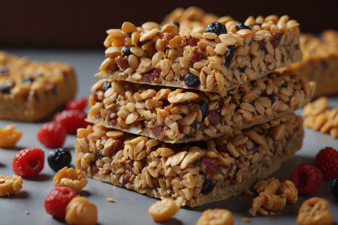 Barrinhas de Cereais Caseiras: O Snack Saudável Sem Glúten